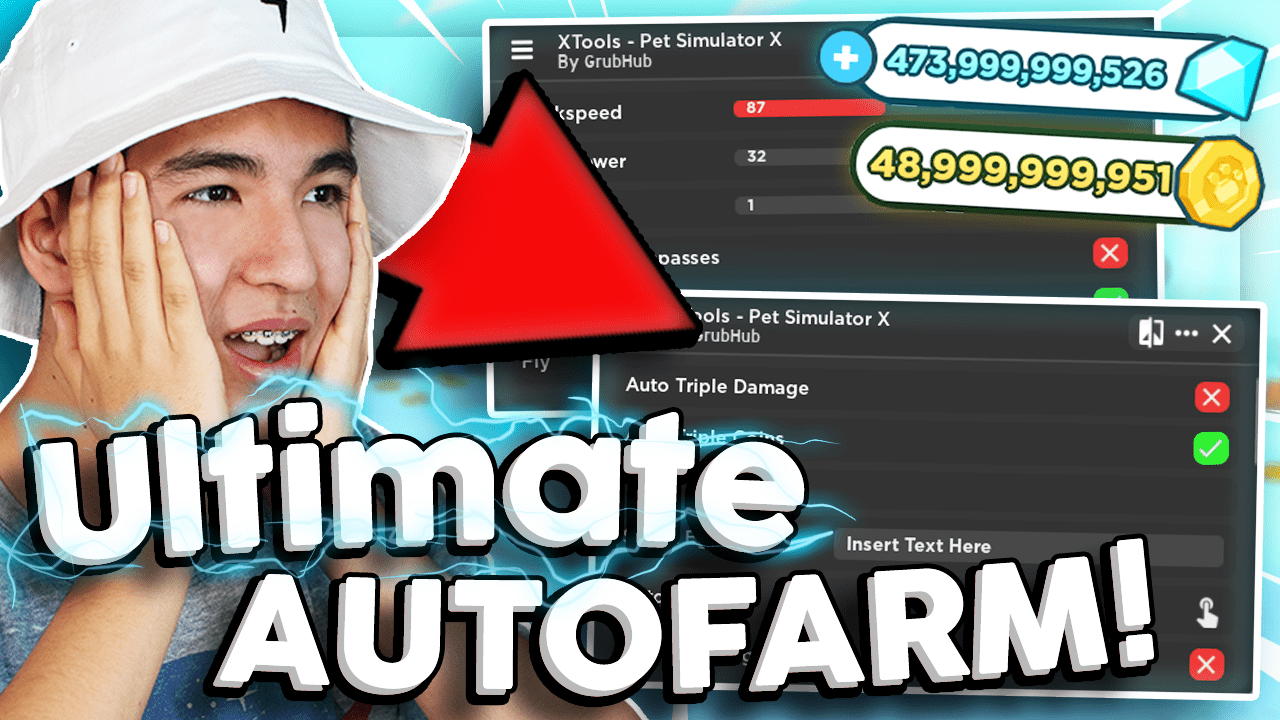 Roblox Xtools GUI Pet Sim X Script Autofarm GUI